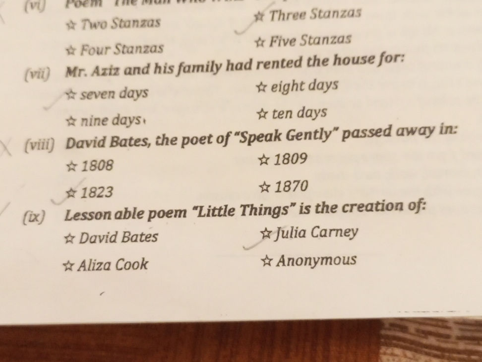 (viii) David Bates, the poet of "Speak | StudyX