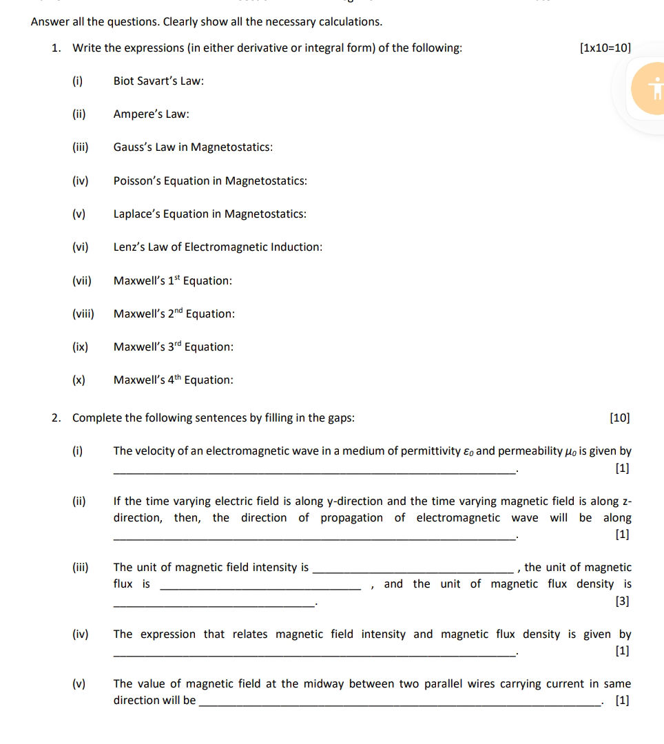 Answer all the questions. Clearly show all | StudyX
