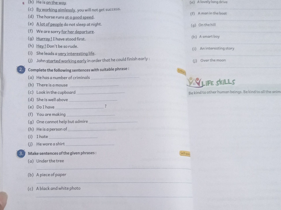 2. Complete the following sentences with | StudyX