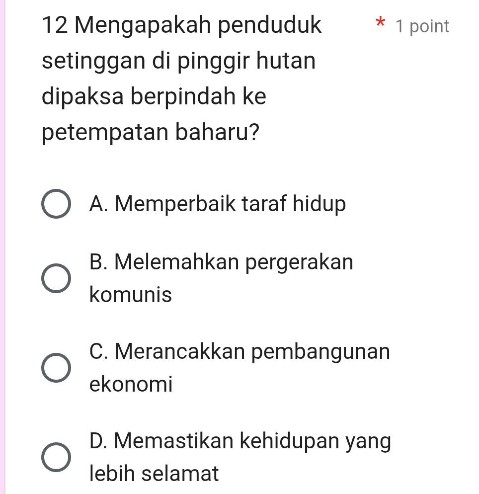 12 Mengapakah penduduk setinggan di pinggir | StudyX