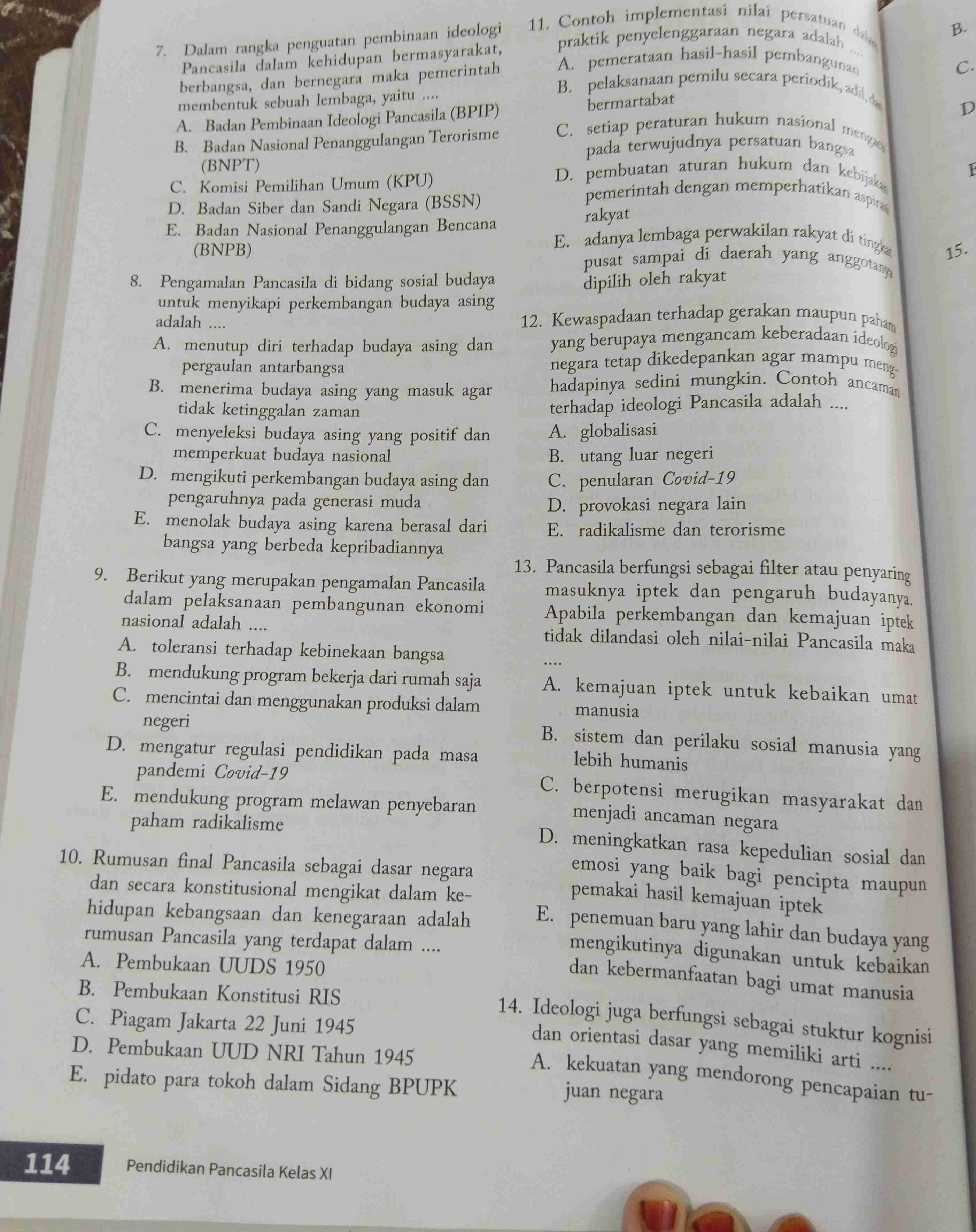 7. Dalam rangka penguatan pembinaan ideologi | StudyX