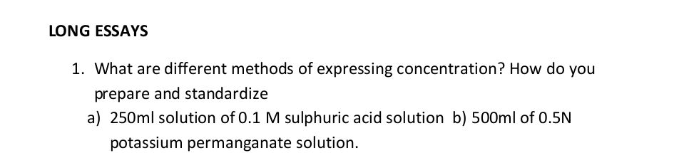 1. What are different methods of expressing | StudyX