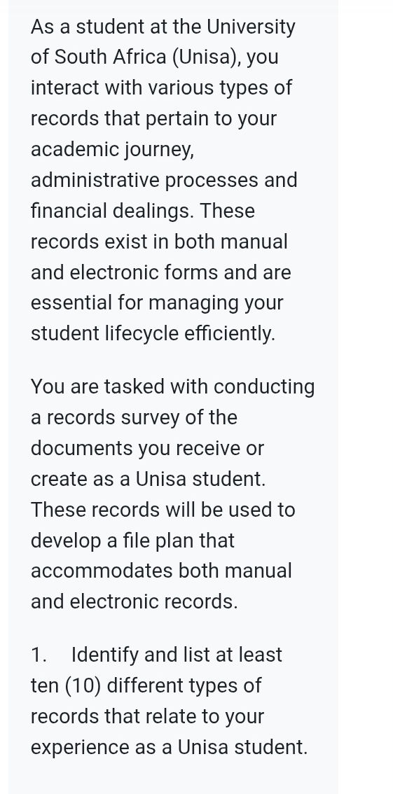 As a student at the University of South | StudyX