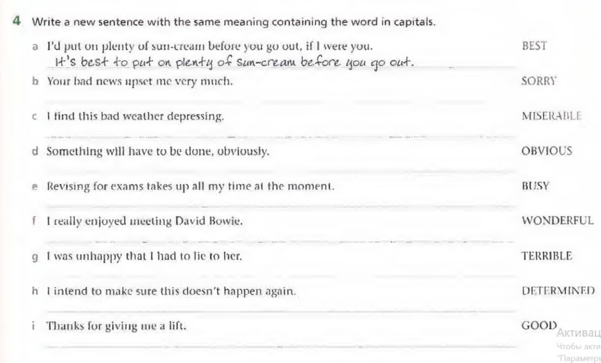 4 Write a new sentence with the same meaning | StudyX