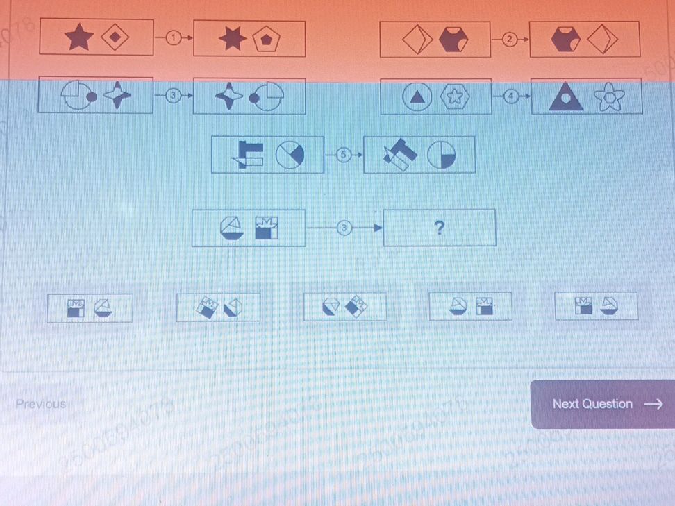 Identify the missing figure in the sequence. | StudyX