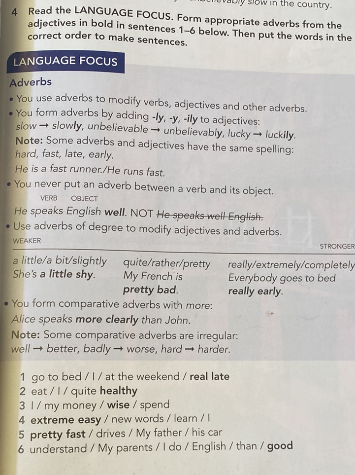 4 Read the LANGUAGE FOCUS. Form appropriate | StudyX