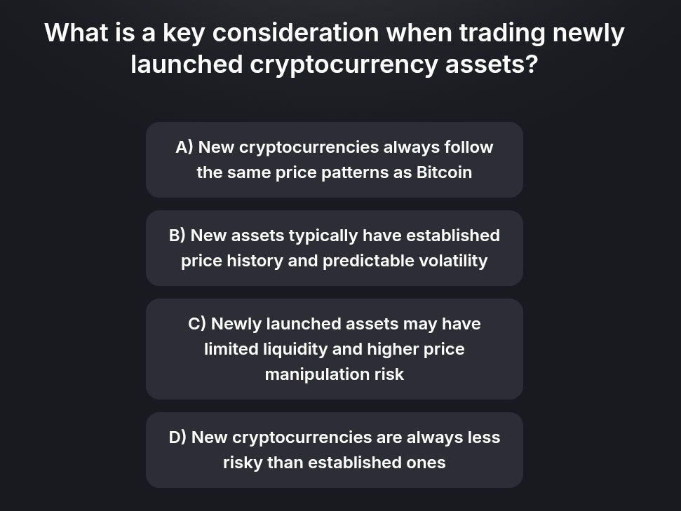 What is a key consideration when trading | StudyX