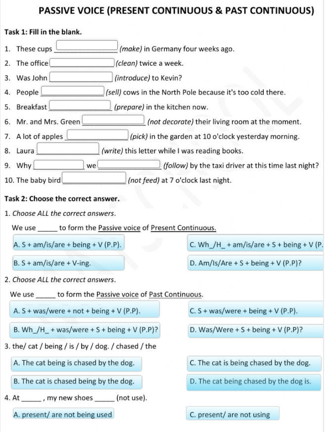 Task 1: Fill in the blank. 1. These cups | StudyX