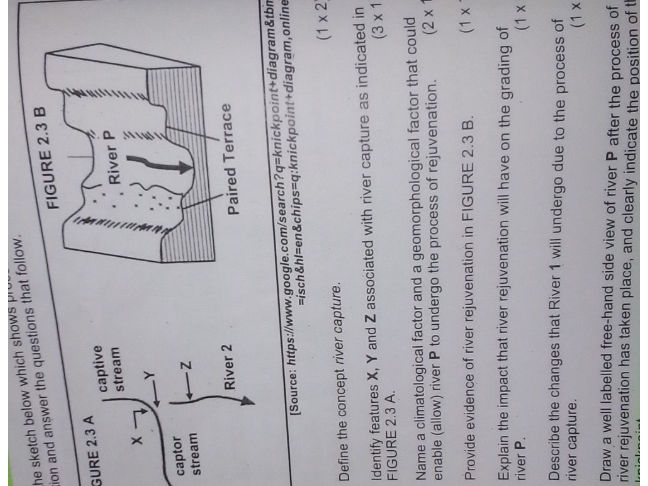 Define the concept river capture. Identify | StudyX
