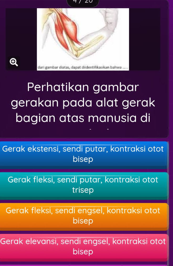 Perhatikan gambar gerakan pada alat gerak | StudyX