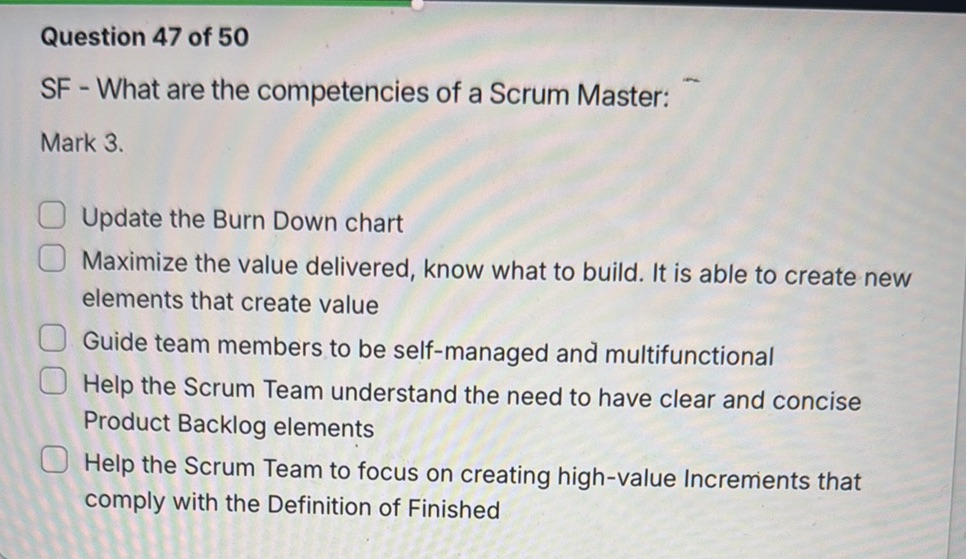 Question 47 of 50 SF - What are the | StudyX