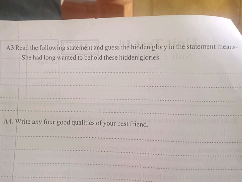 A3 Read the following statement and guess | StudyX