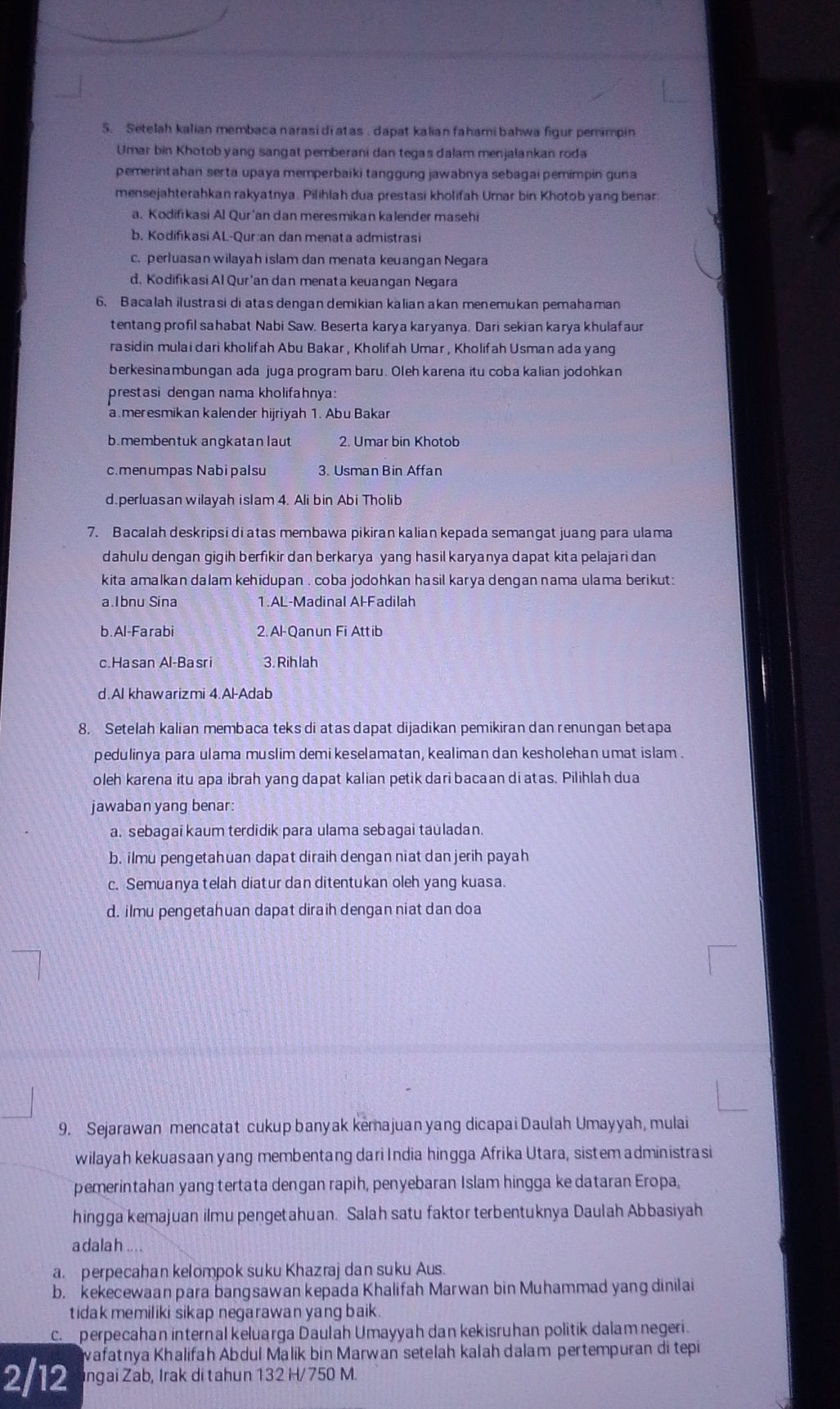 5. Setelah kalian membaca narasi di atas, | StudyX