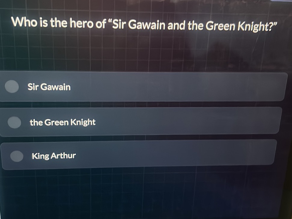 Who is the hero of "Sir Gawain and the Green | StudyX