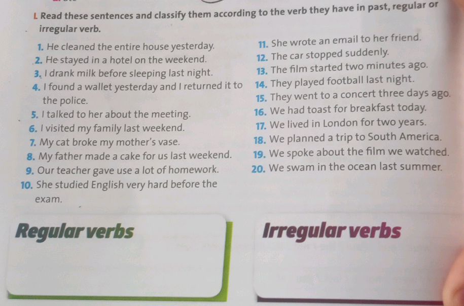 L Read these sentences and classify them | StudyX