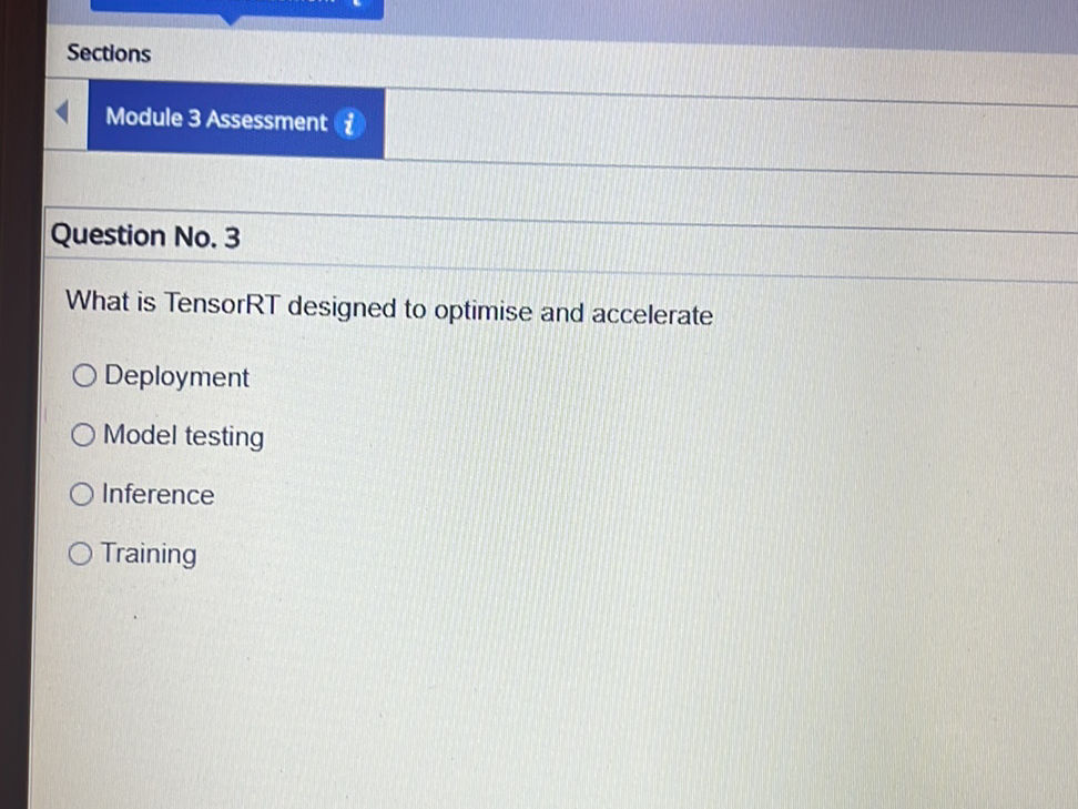 What is TensorRT designed to optimise and | StudyX