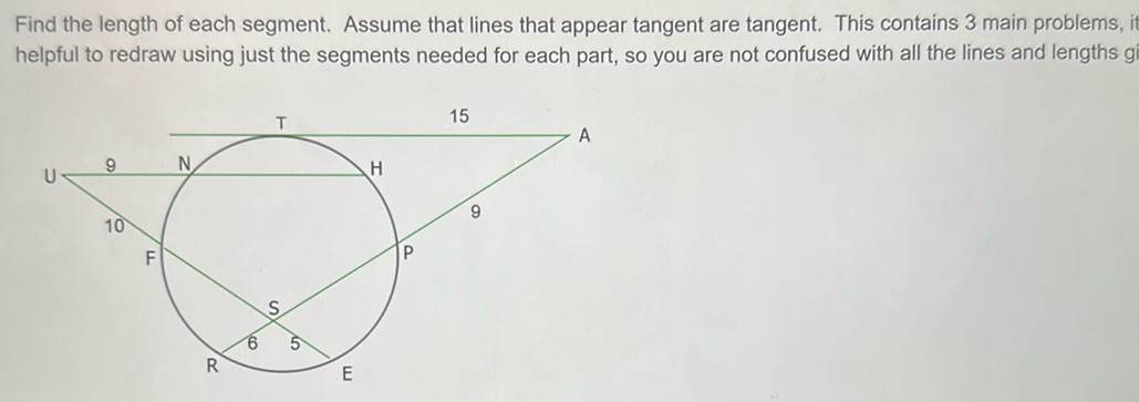 Find the length of each segment. Assume that | StudyX
