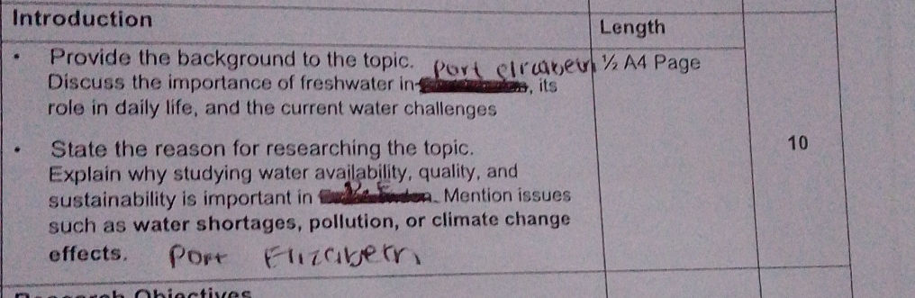 Provide the background to the topic. Port | StudyX