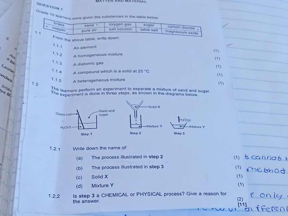 QUESTION 1 Grade 10 learners were given the | StudyX
