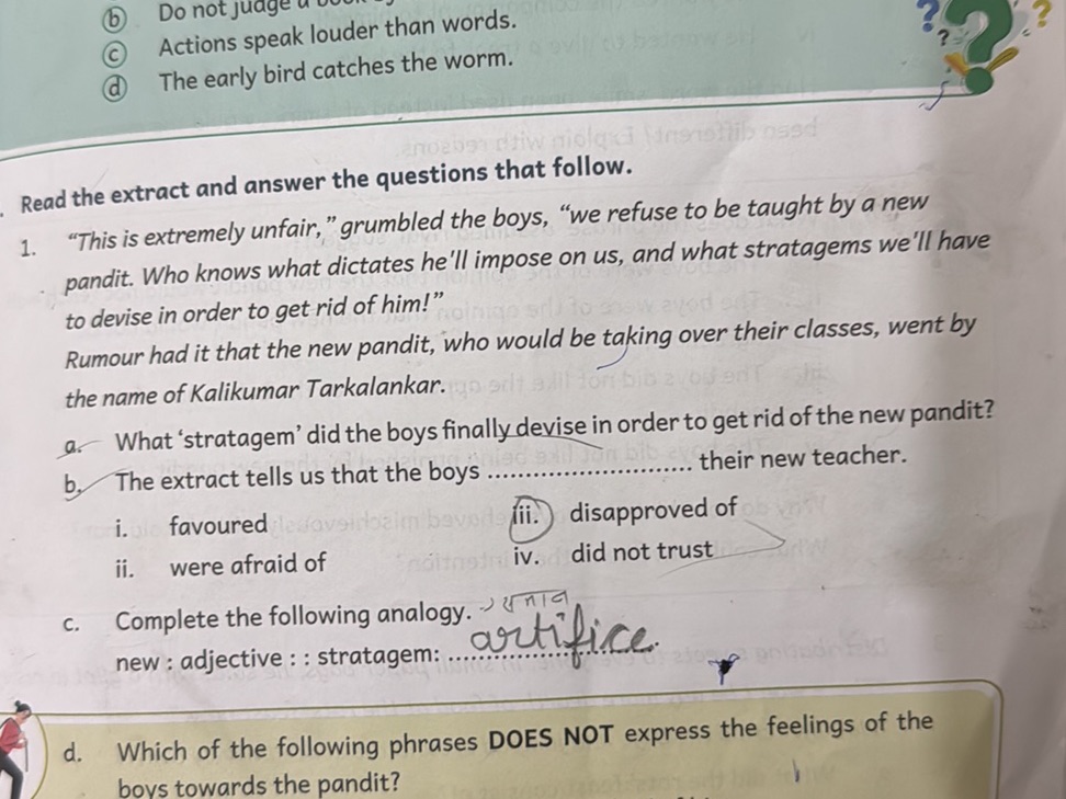 1. Read the extract and answer the questions | StudyX