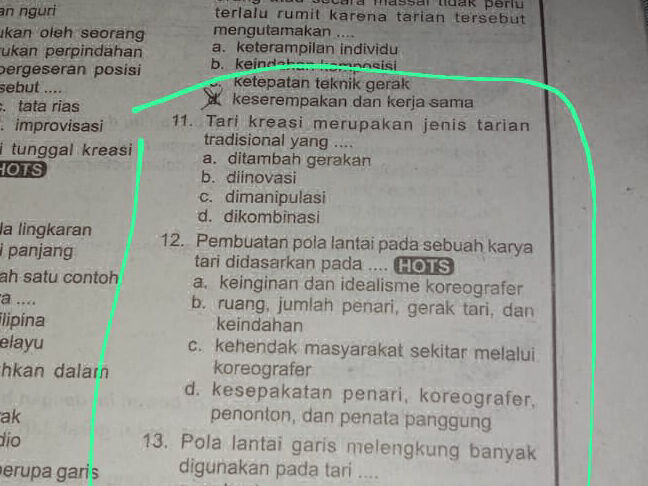 11. Tari kreasi merupakan jenis tarian | StudyX