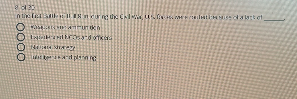 In the first Battle of Bull Run, during the | StudyX