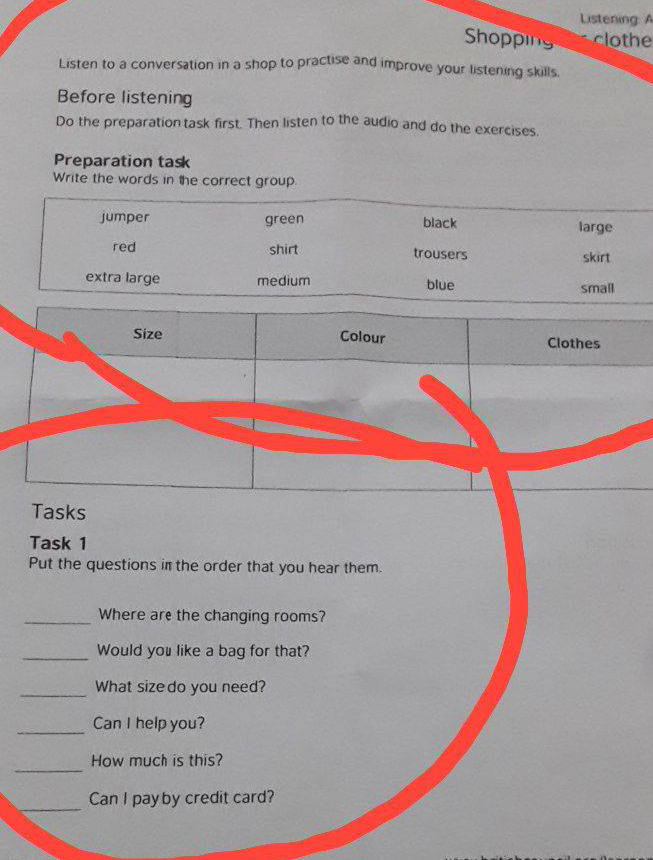 Write the words in the correct group. | | StudyX