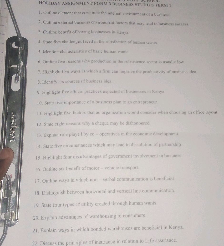 1. Outline element that constitute the | StudyX