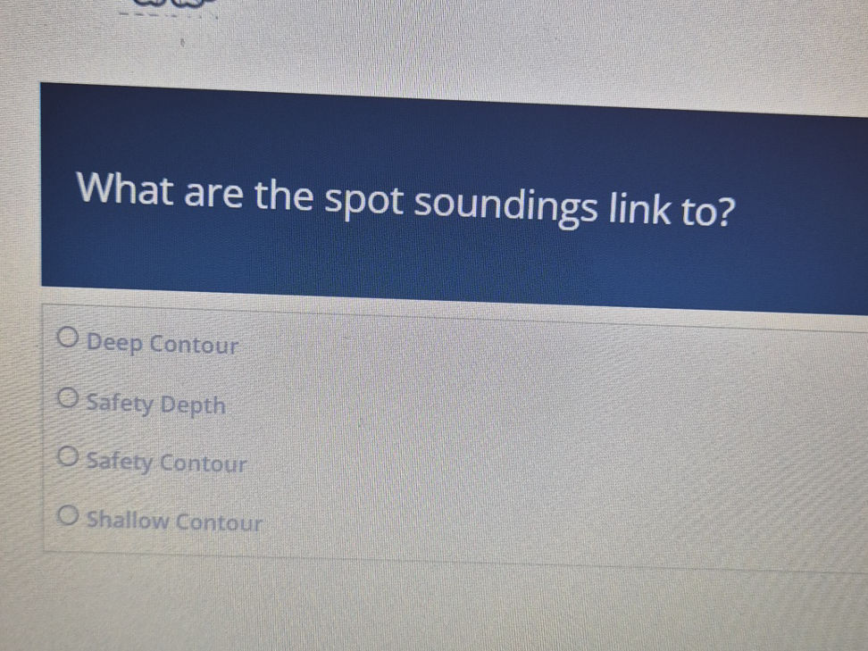 What are the spot soundings link to? O Deep | StudyX