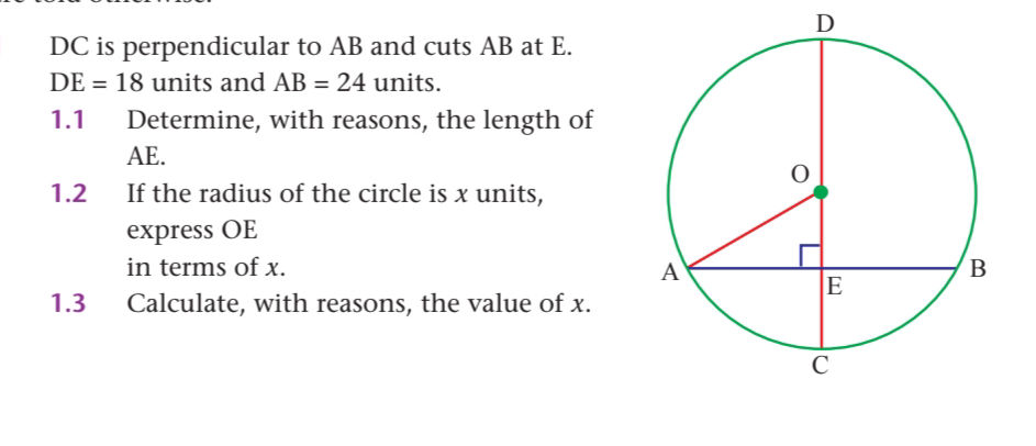 DC is perpendicular to AB and cuts AB at E. | StudyX