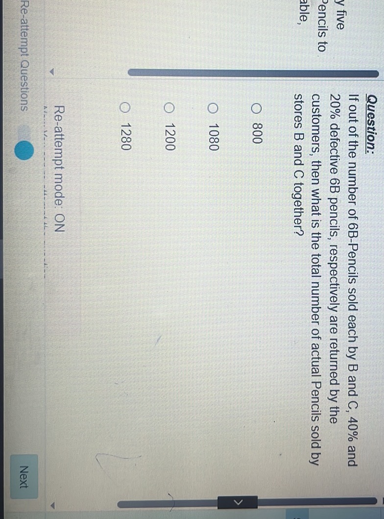 Question: If out of the number of 6B-Pencils | StudyX