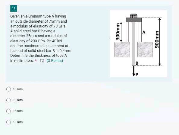 Given an aluminum tube A having an outside | StudyX