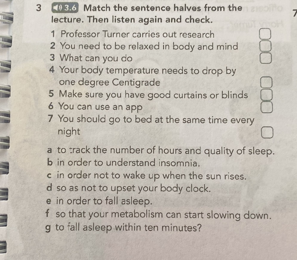 Match the sentence halves from the lecture. | StudyX