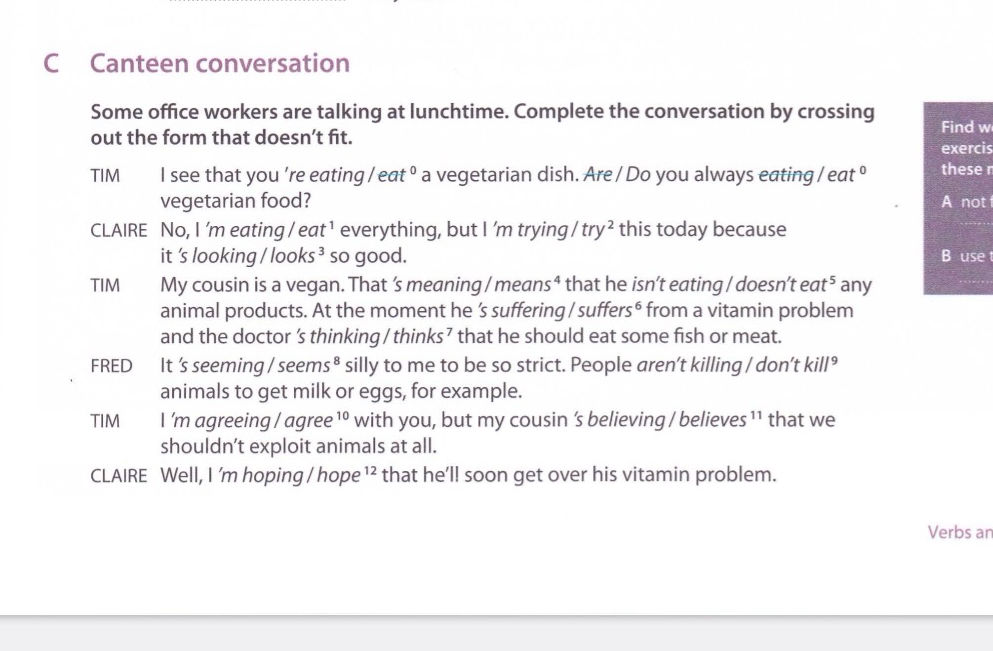 C Canteen conversation Some office workers | StudyX