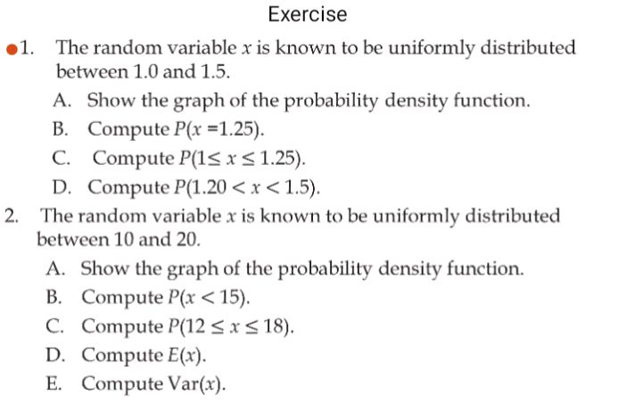 1. The random variable x is known to be | StudyX