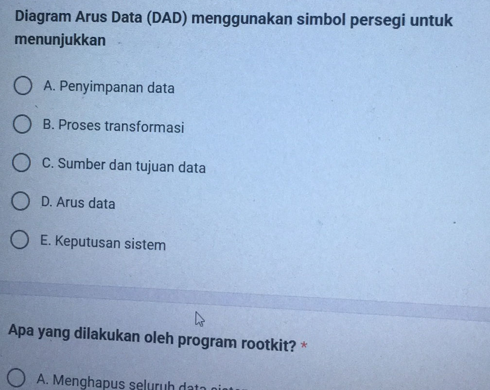 Diagram Arus Data (DAD) menggunakan simbol | StudyX