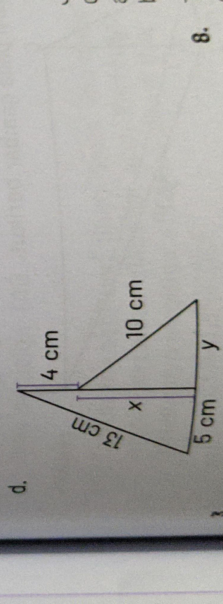 Finding the value of x and y in similar | StudyX