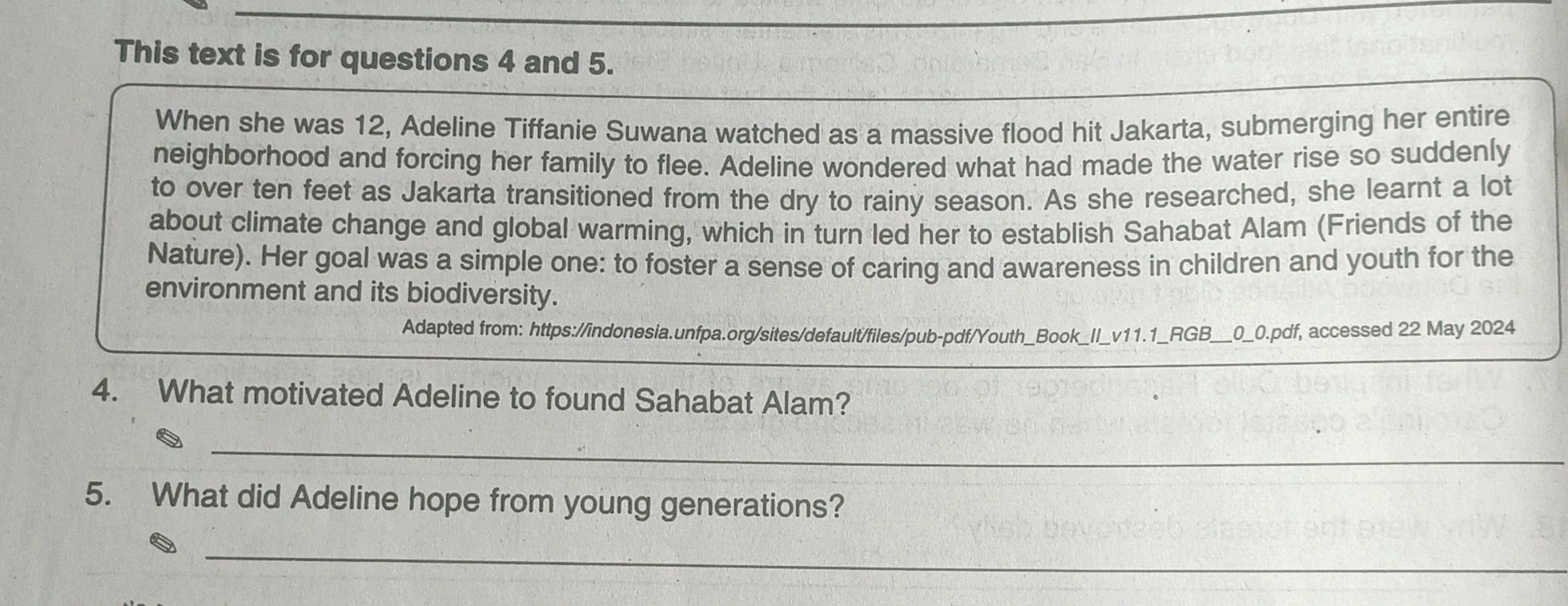This text is for questions 4 and 5. When | StudyX
