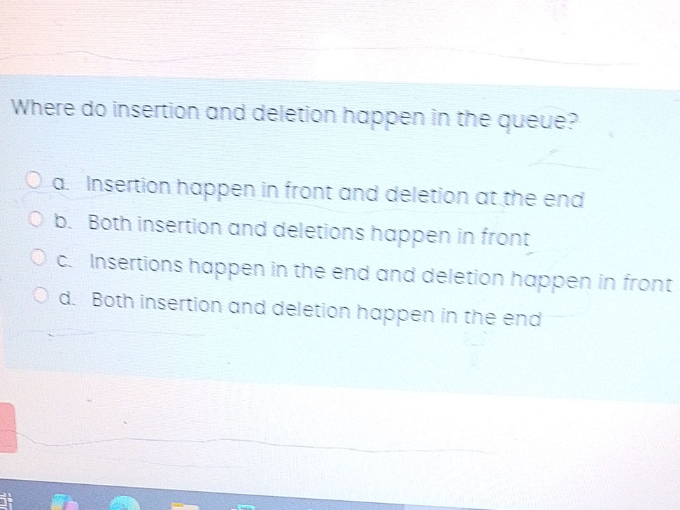 Where Do Insertion And Deletion Happen In Studyx