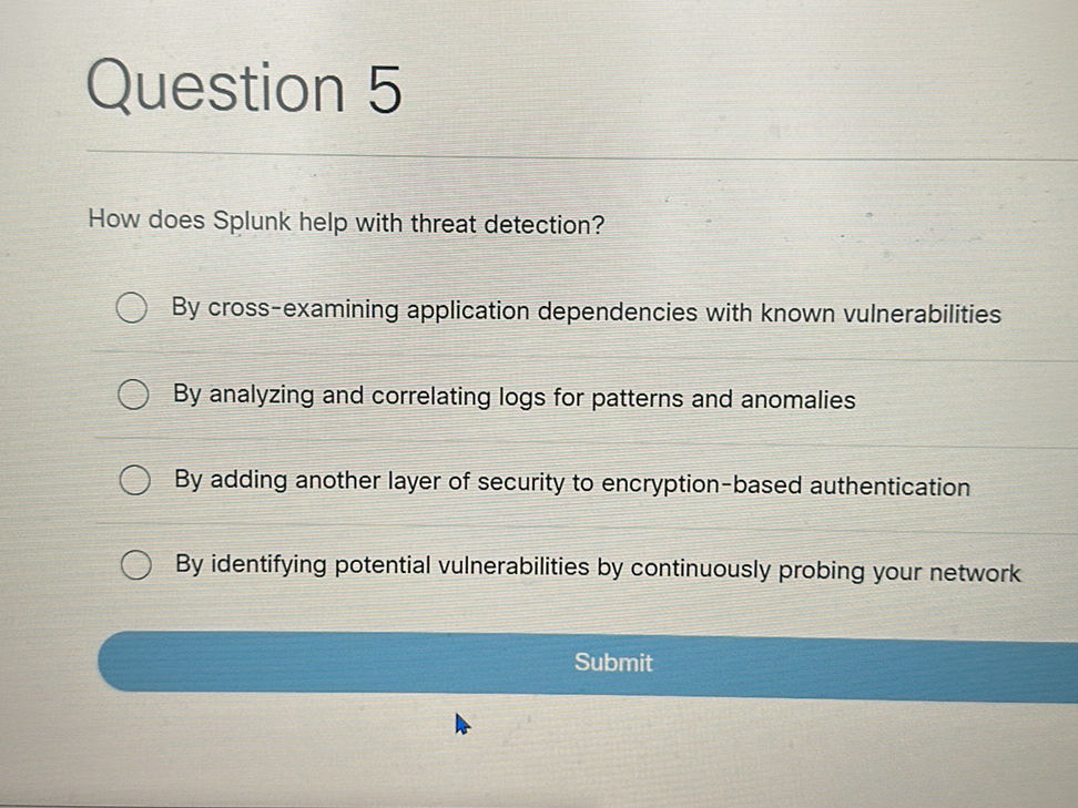How does Splunk help with threat detection?