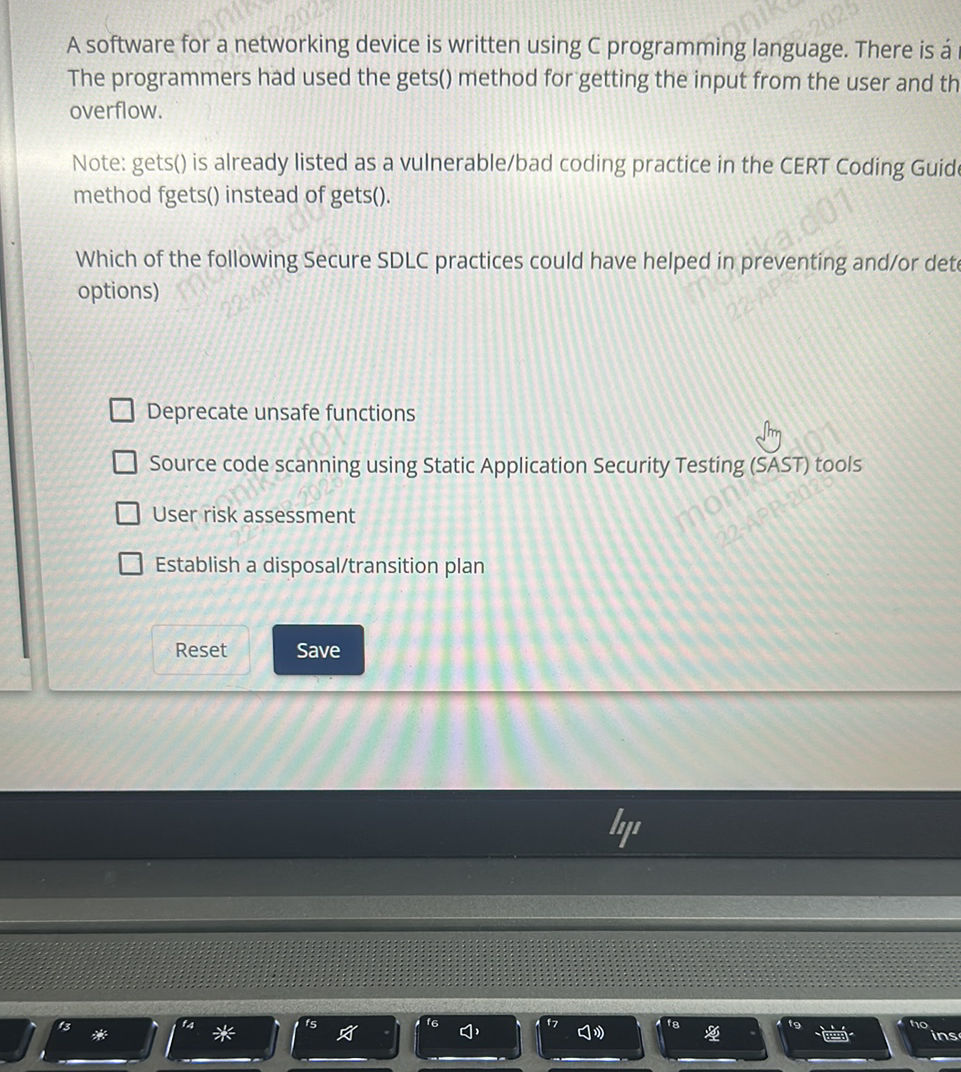 A software for a networking device is | StudyX