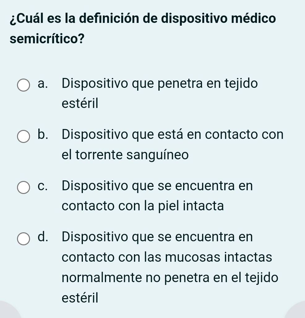 ¿Cuál es la definición de dispositivo médico | StudyX