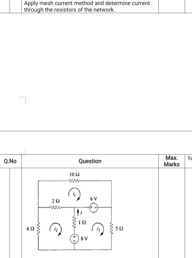 Apply mesh current method and determine | StudyX