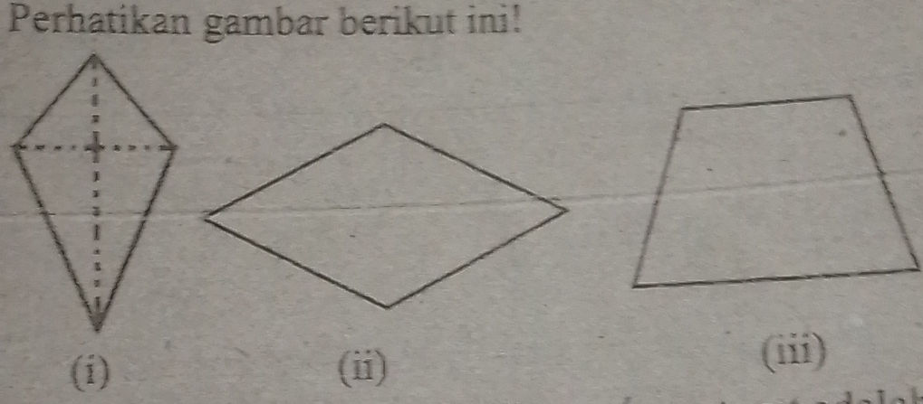 Perhatikan gambar berikut ini! (i) (ii) | StudyX