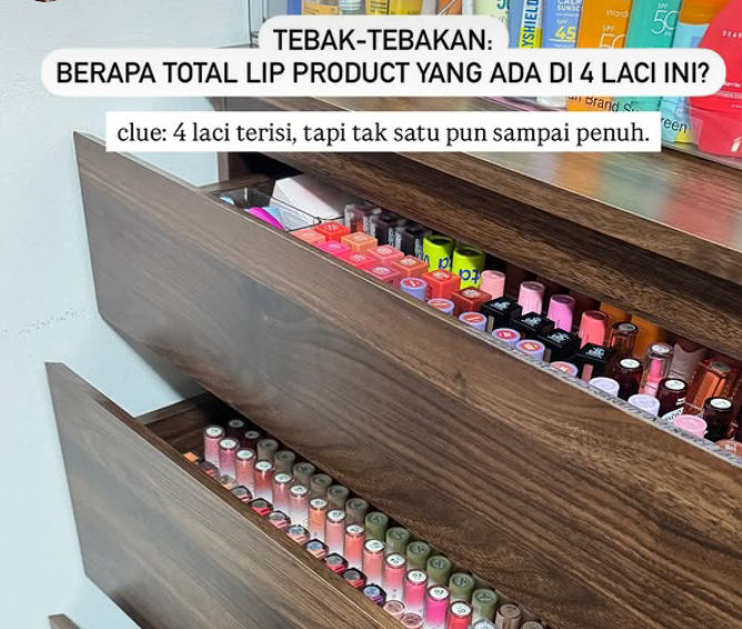 TEBAK-TEBAKAN: BERAPA TOTAL LIP PRODUCT YANG | StudyX