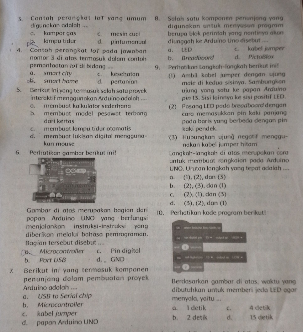 3. Contoh perangkat IoT yang umum digunakan | StudyX