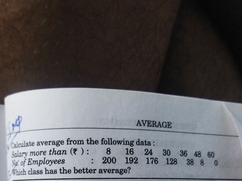 Calculate average from the following data: | StudyX