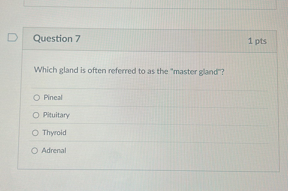 Which gland is often referred to as the | StudyX