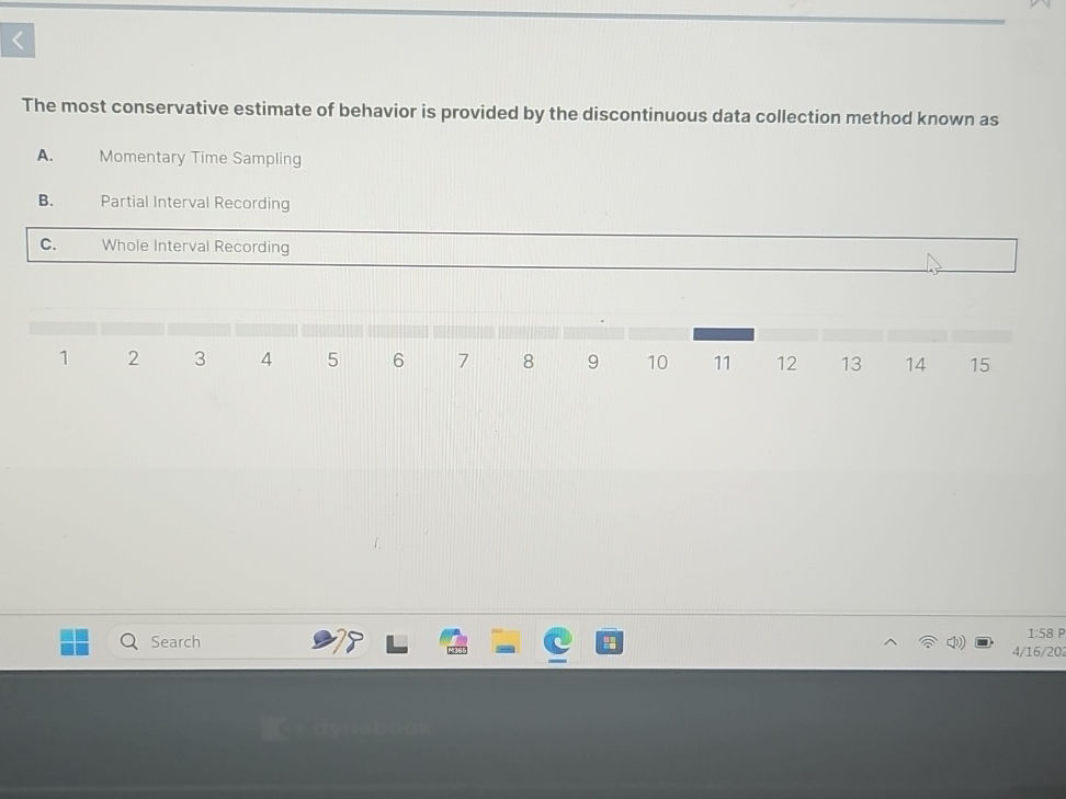 The most conservative estimate of behavior | StudyX