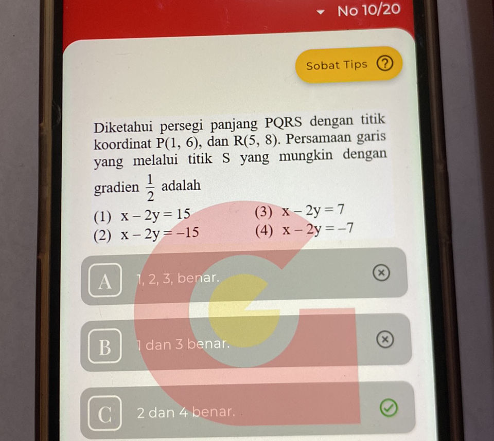 Diketahui persegi panjang PQRS dengan titik | StudyX